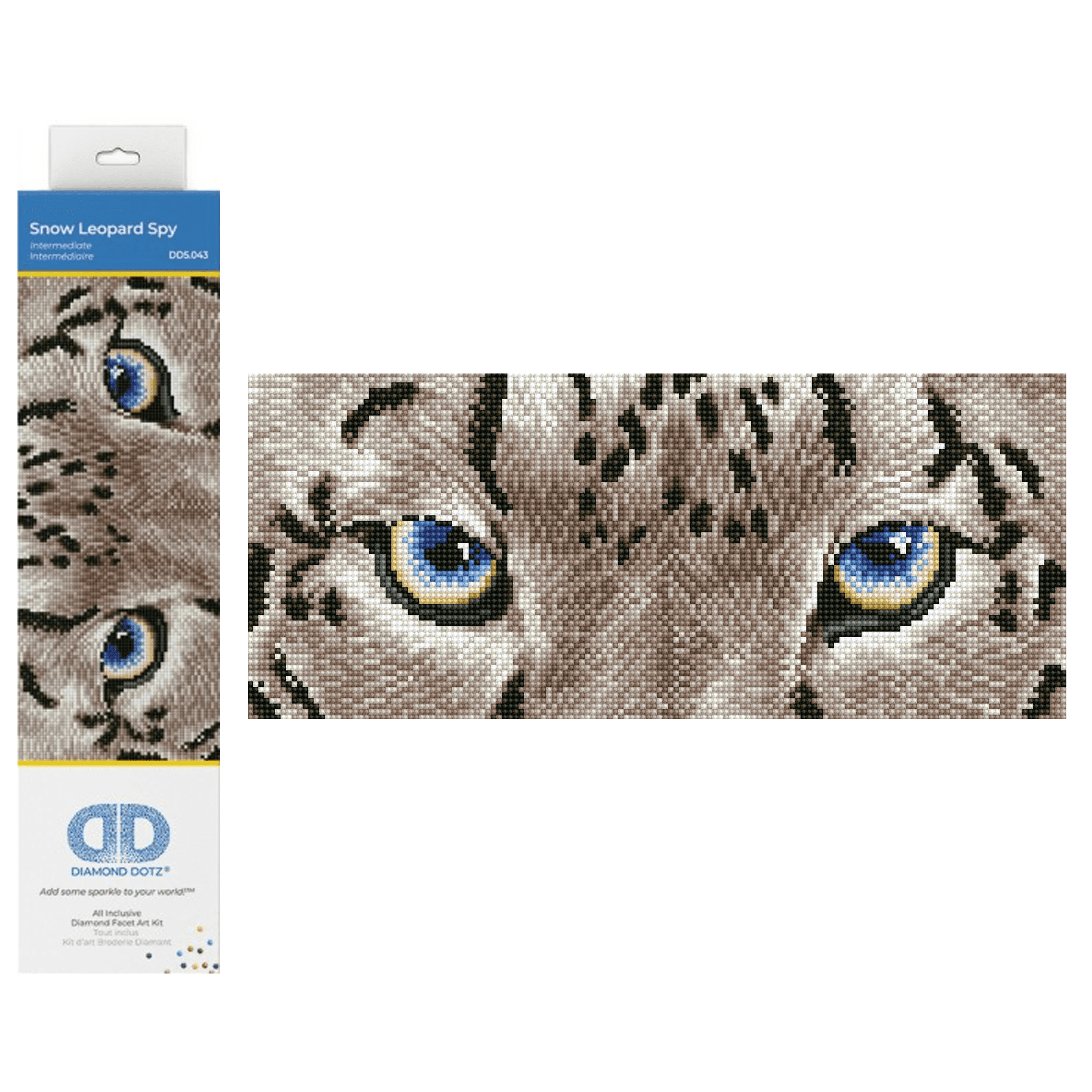 Diamond Dotz Snow Leopard Animal Diamond Painting Kits for Adults ...
