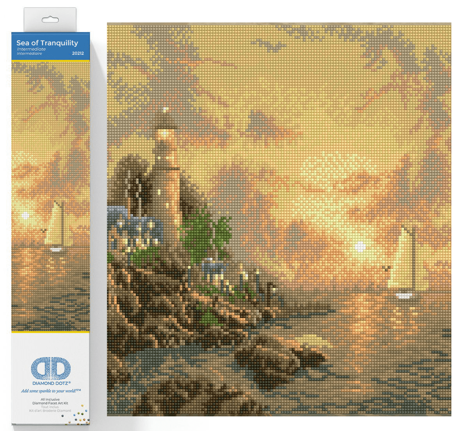 Diamond Dotz Thomas Kinkade Sea of Tranquility Landscape Diamond ...