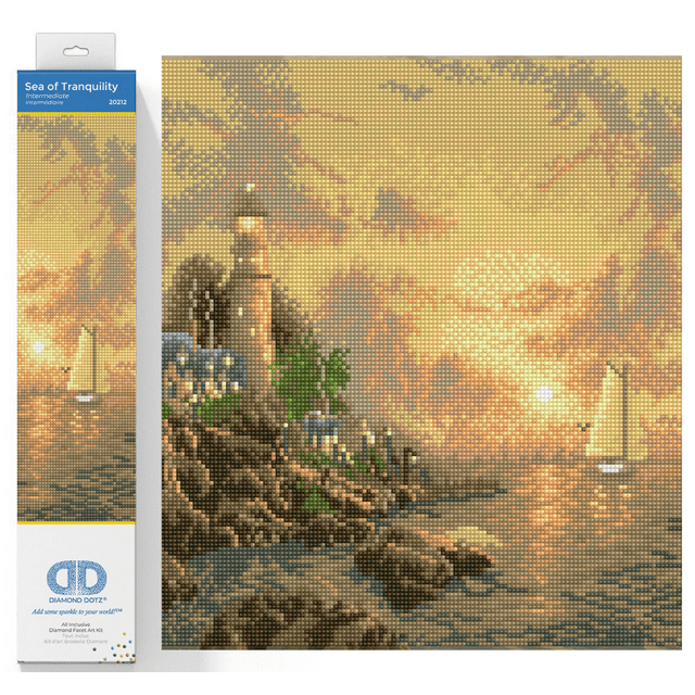 Diamond Dotz Thomas Kinkade Sea of Tranquility Landscape Diamond ...