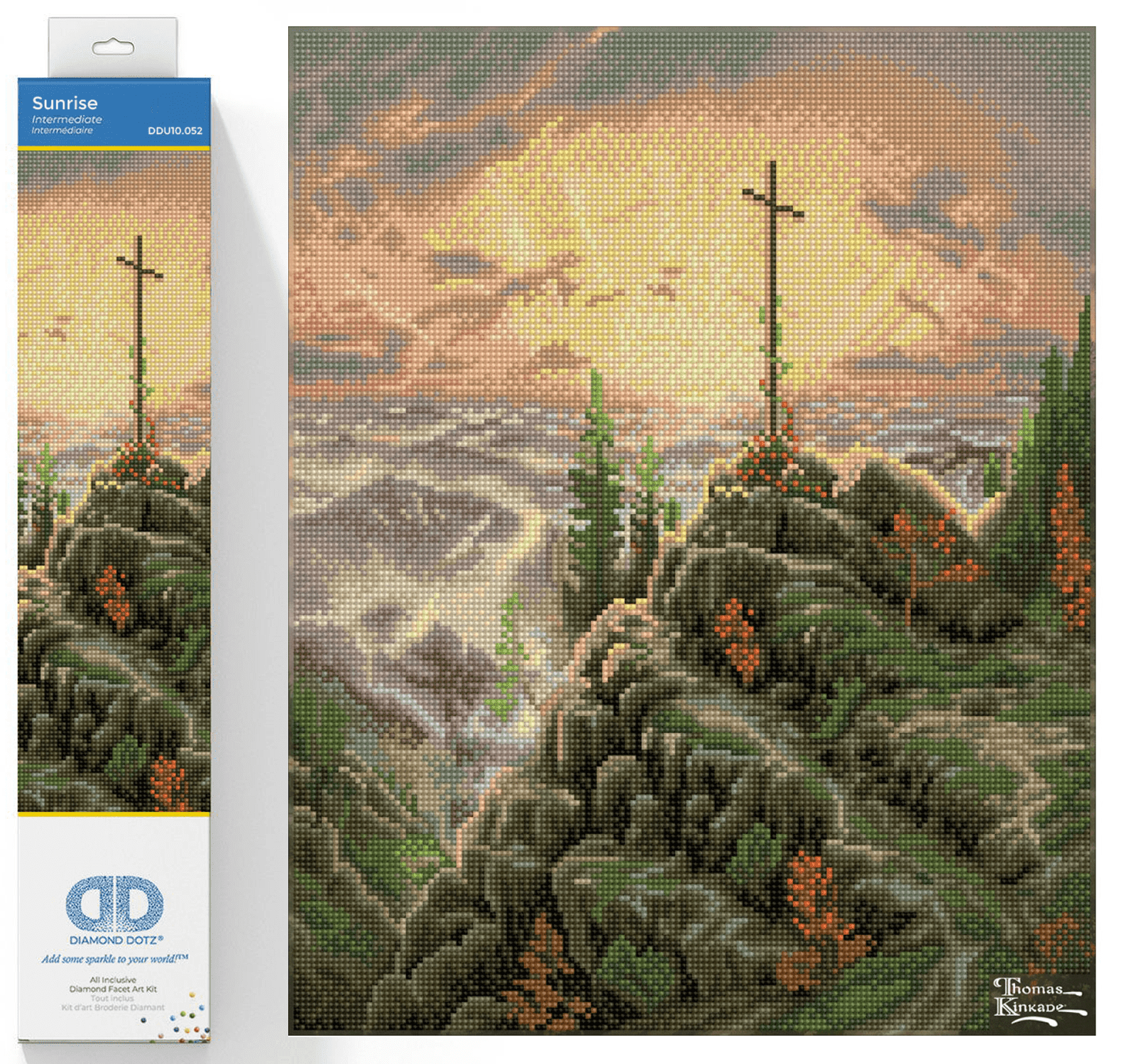 Diamond Dotz Thomas Kinkade Sunrise Diamond Painting Kits for Adults ...