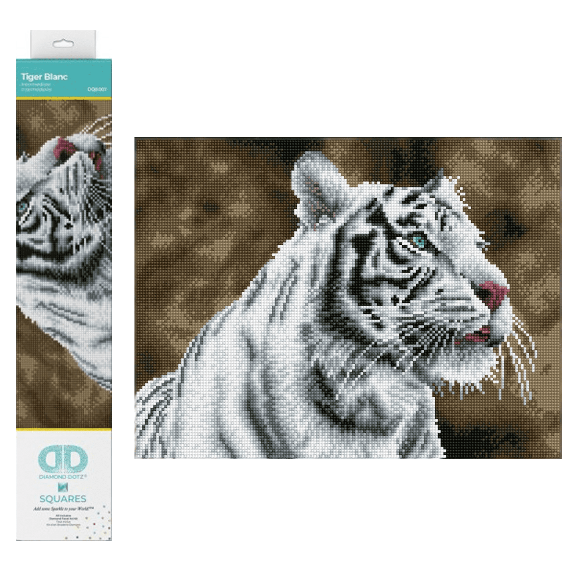 Diamond Dotz Tiger Blanc Animal Diamond Painting Kits for Adults ...
