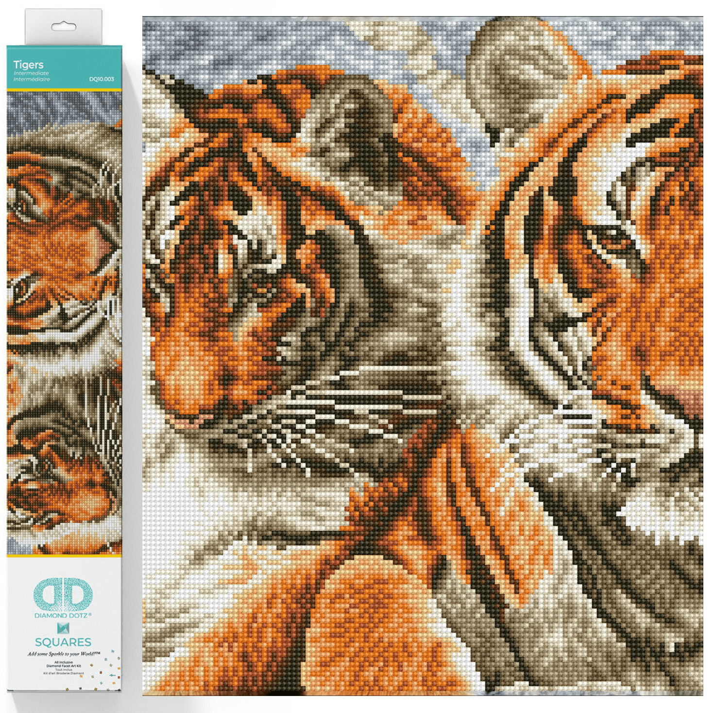 Diamond Dotz Tigers Animal Diamond Painting Kits for Adults - Diamond ...