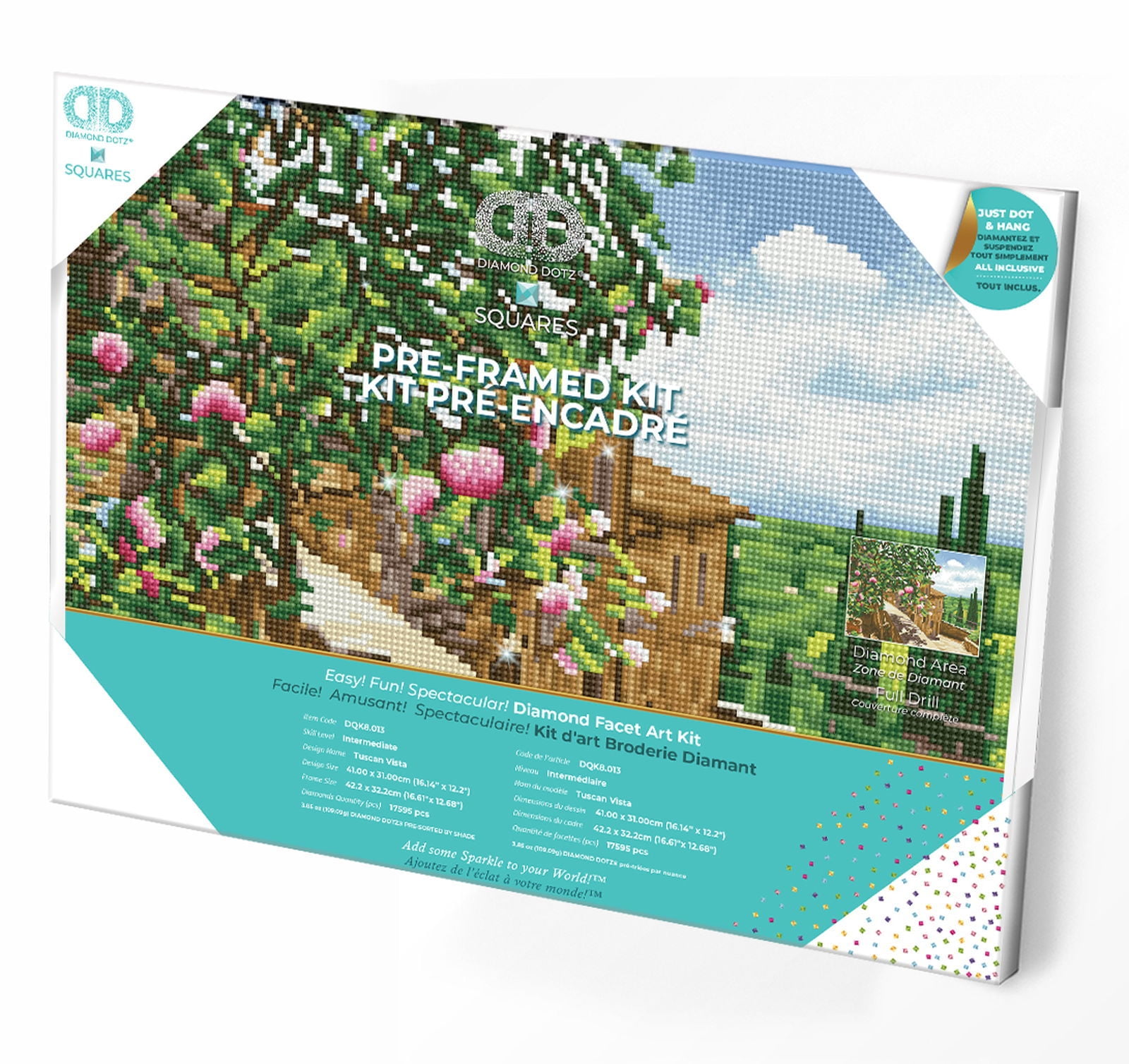 Diamond Dotz Tuscan Vista - Pre-Framed Kit Landscape Diamond Painting ...