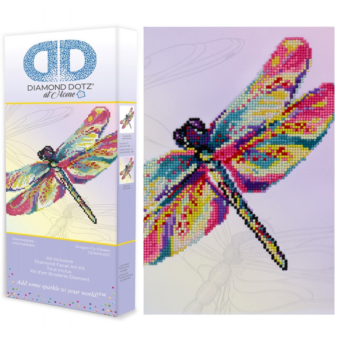 Diamond Dotz at Home Dragon Fly Glissen Diamond Painting Kits for ...