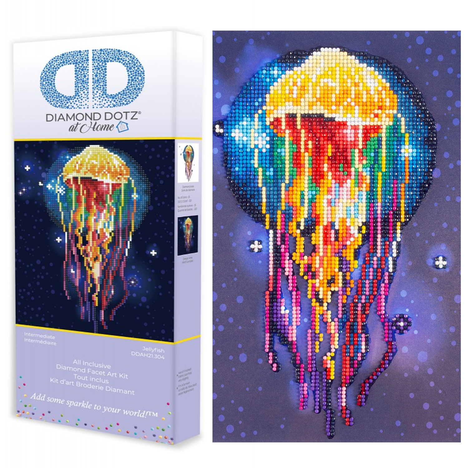 Diamond Dotz at Home Jellyfish Diamond Painting Kits for Adults ...