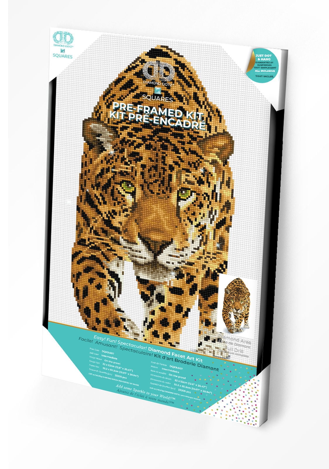 Diamond Dotz On the prowl - Pre-Framed Kit Animal Diamond Painting Kits ...