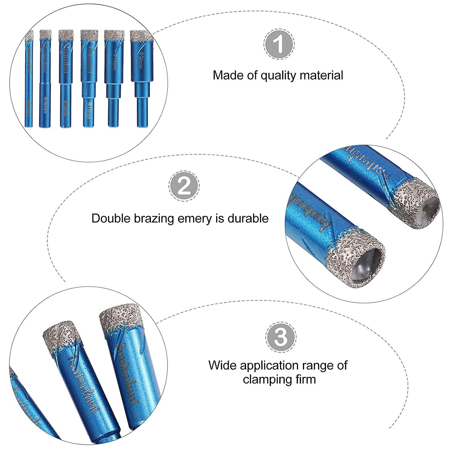 Diamond Drill Bit Granite Marble Dry Diamond Drill Bits Hollow Core ...