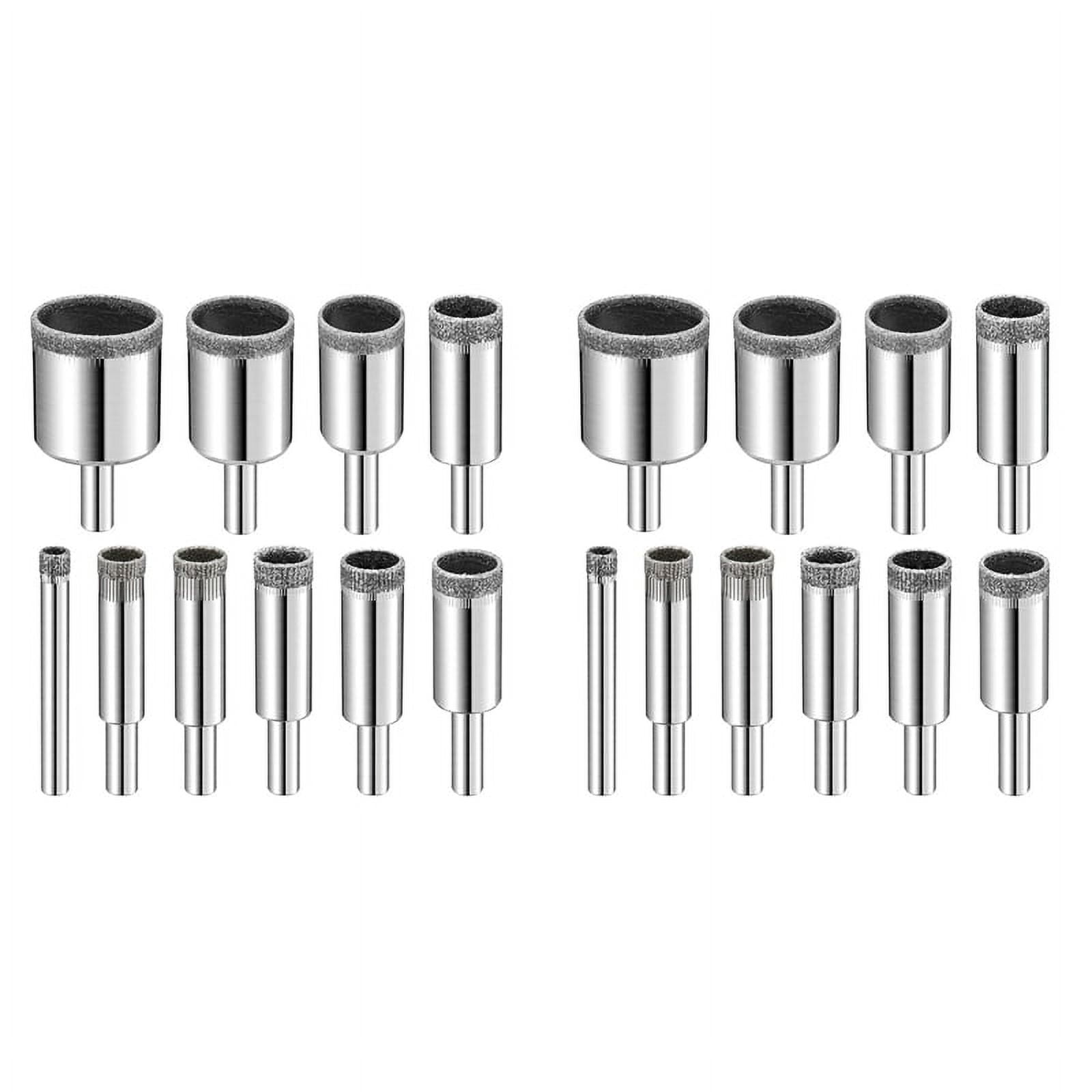 Diamond Drill Bits Set, 20 PCS Diamond Hole Saw Set, Glass Drill Bit ...