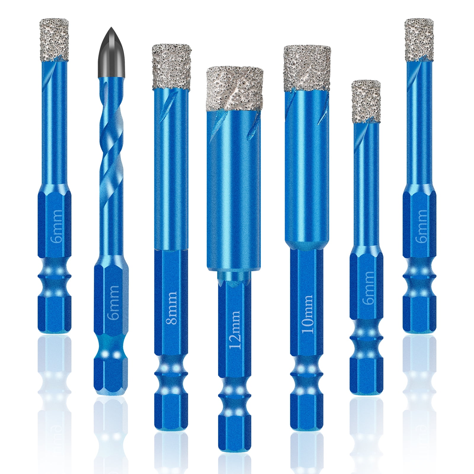 Diamond Drill Bits Set Efficient Tile Hole Saw Kit Portable Ceramic ...