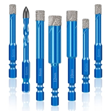 VEVOR Diamond Drill Bits 6/8/10/13/19/25/32/51mm Diamond Hole Saw ...