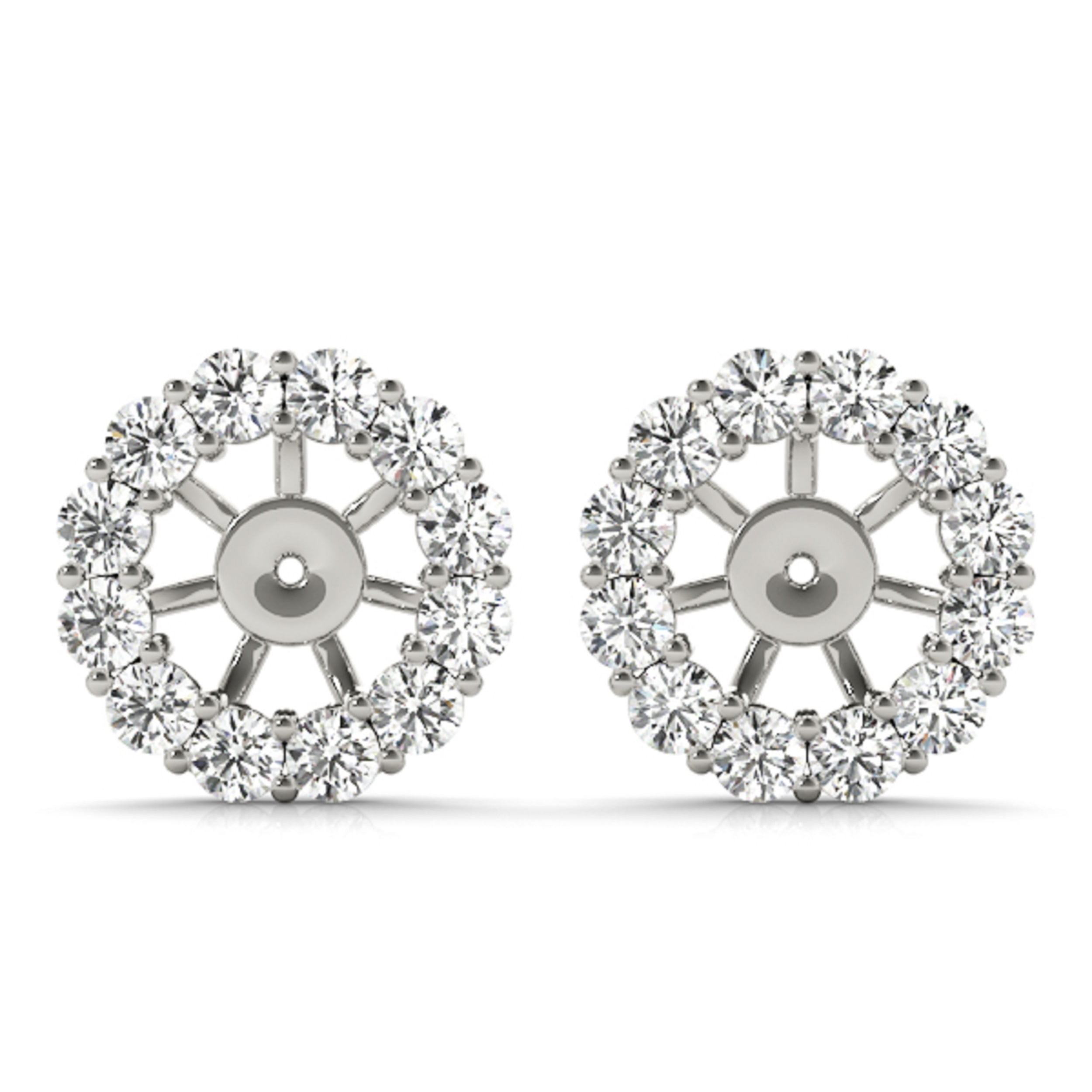 Diamond Earring Removable Jacket Stud For Women 0.75 Carat Lab Created ...