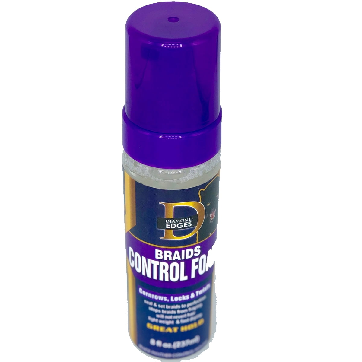 Diamond Edges Braids Control Foam, 8 oz - Walmart.com