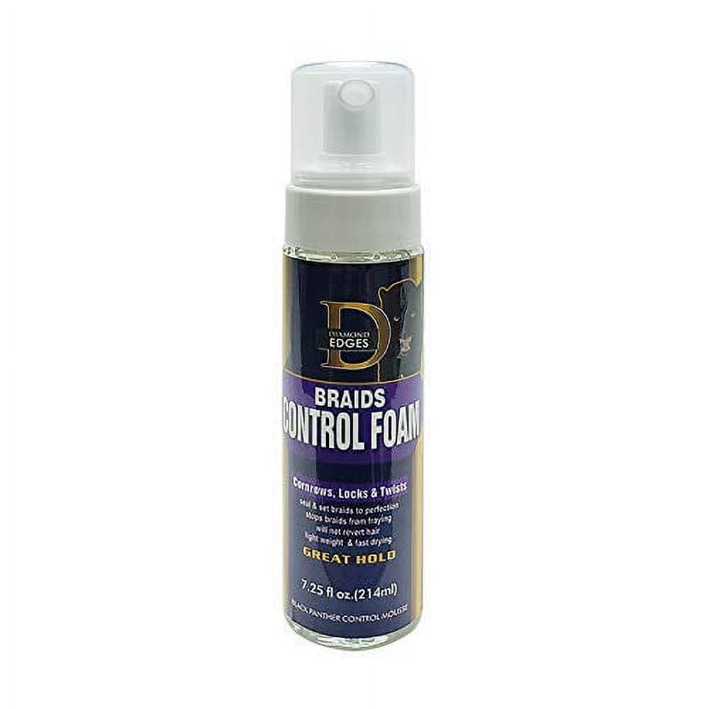 Diamond Edges Braid Control Foam, Lightweight Formula, Reduces Frizz ...