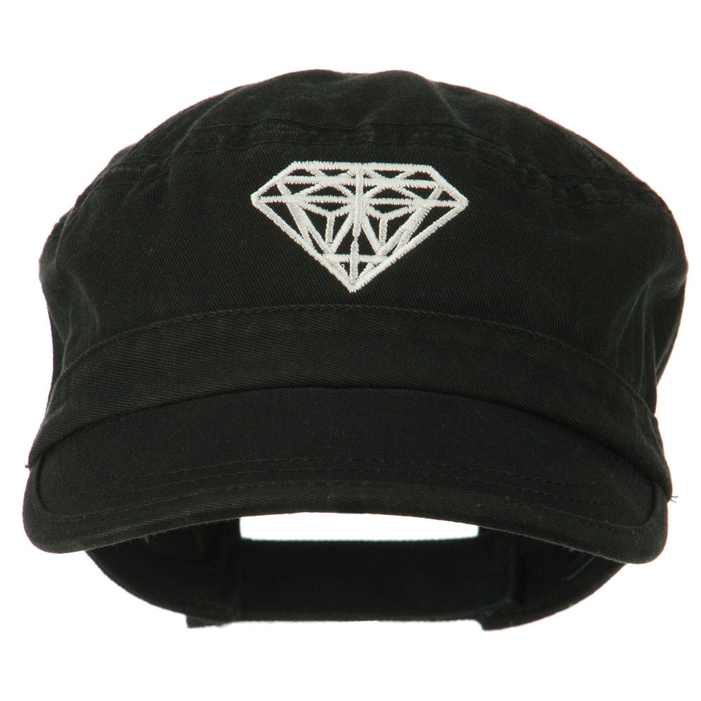 Diamond Embroidered Enzyme Army Cap - Black OSFM - Walmart.com