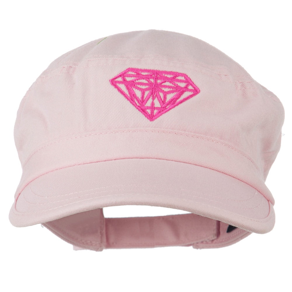 Diamond Embroidered Enzyme Army Cap - Pink OSFM - Walmart.com