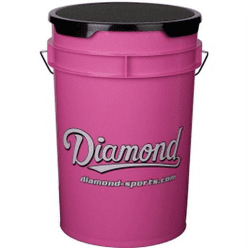 Diamond Empty 6-Gallon Ball Bucket with Padded Lid, Pink - Walmart.com