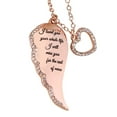 Diamond Encrusted Angel Wing Necklace With Heart Shaped Necklaces And ...