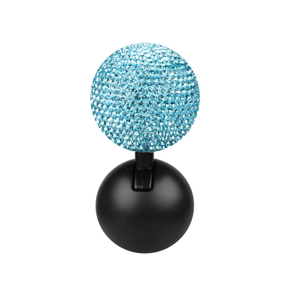 Diamond-Encrusted Car One-Button Start Rocker Ball Car Start Cover ...