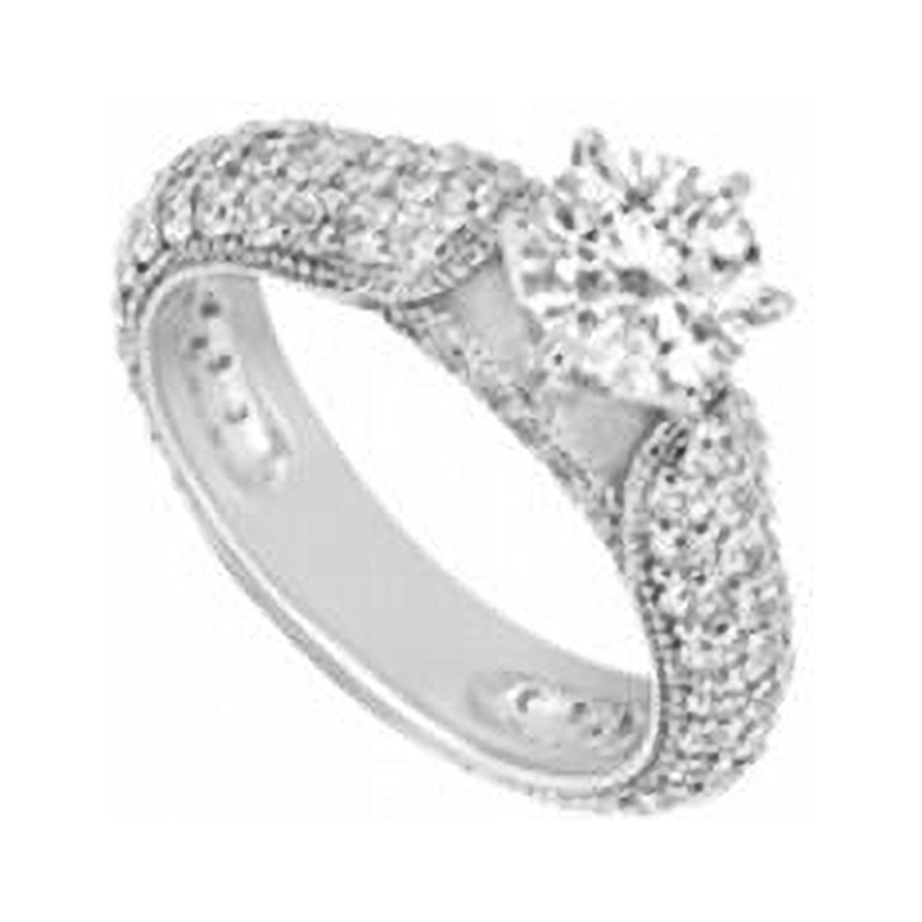 Diamond Engagement Ring 14K White Gold, 1.50 CT - Size 4.5 - Walmart.com