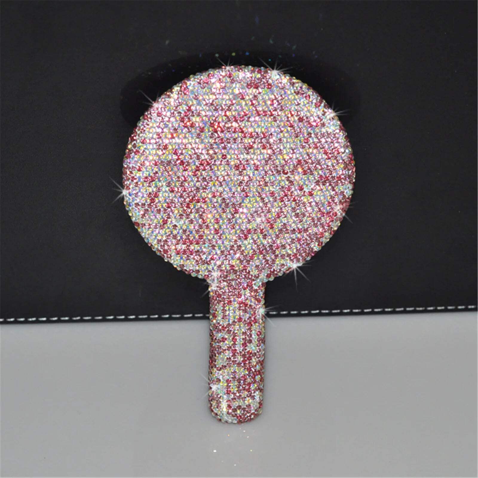 Diamond Eyelash Extensions Handheld Mirror Round Square Heart Shape Spa ...