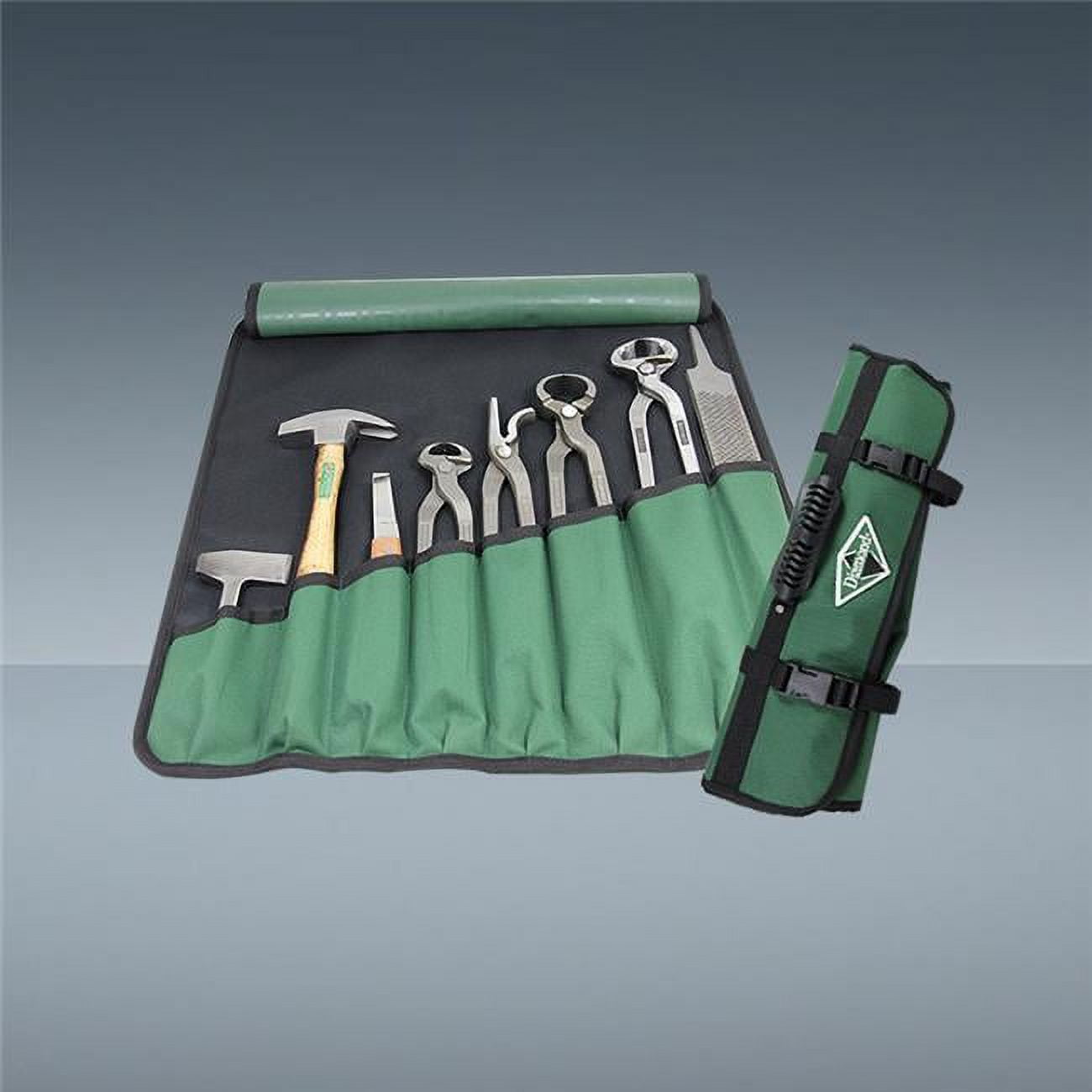 Diamond Farrier 105980 Green Diamond Tool Roll Shoe Bag - 8 Pockets ...