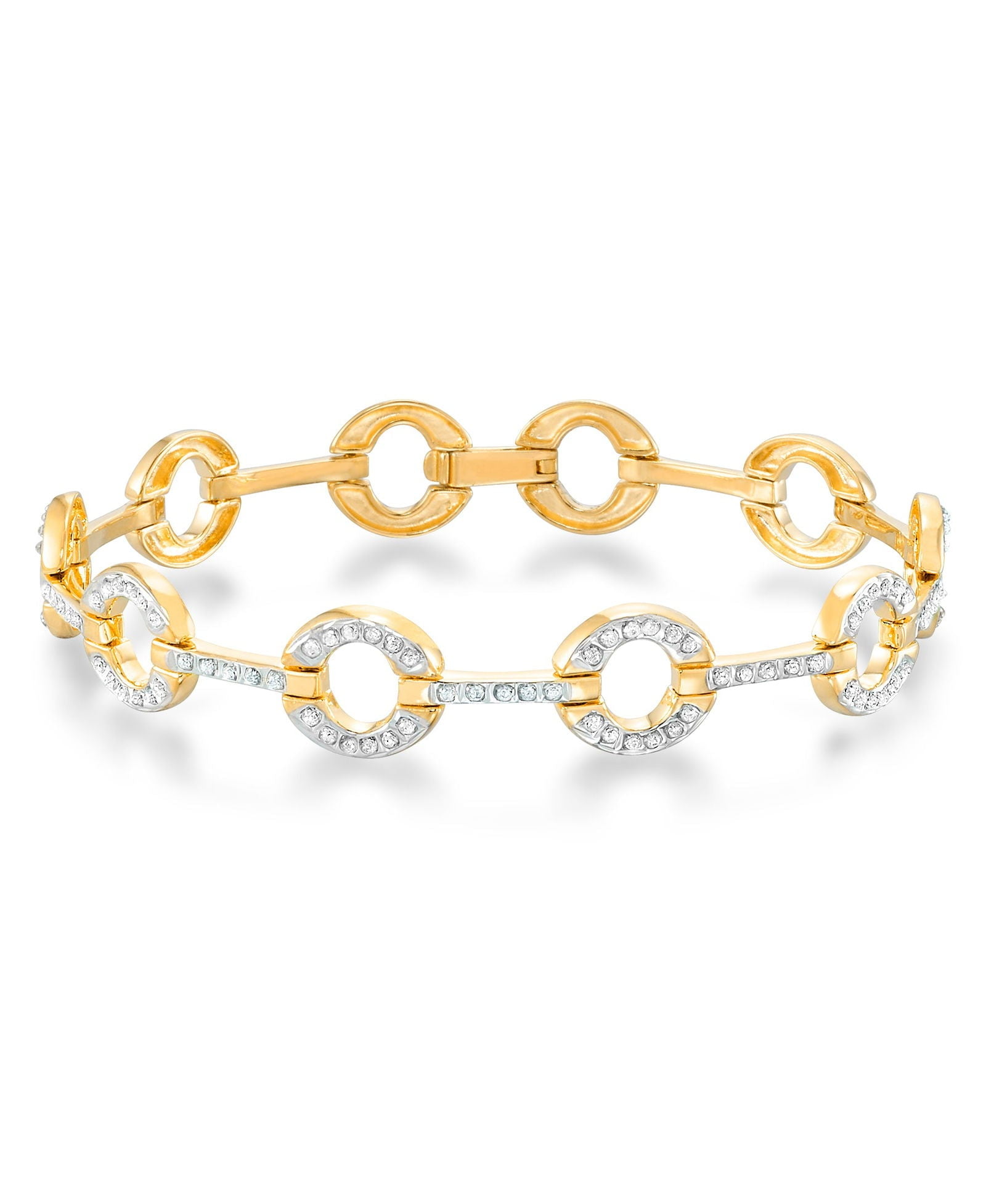Diamond Fascination® Diamond Accent Circle Stations Bracelet - Walmart.com