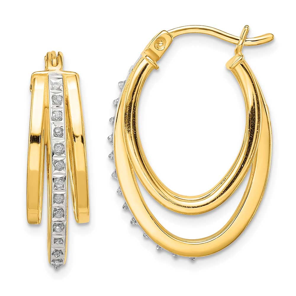 Diamond Fascination Diamond Mystique Sterling Silver 18K Gold-plated ...