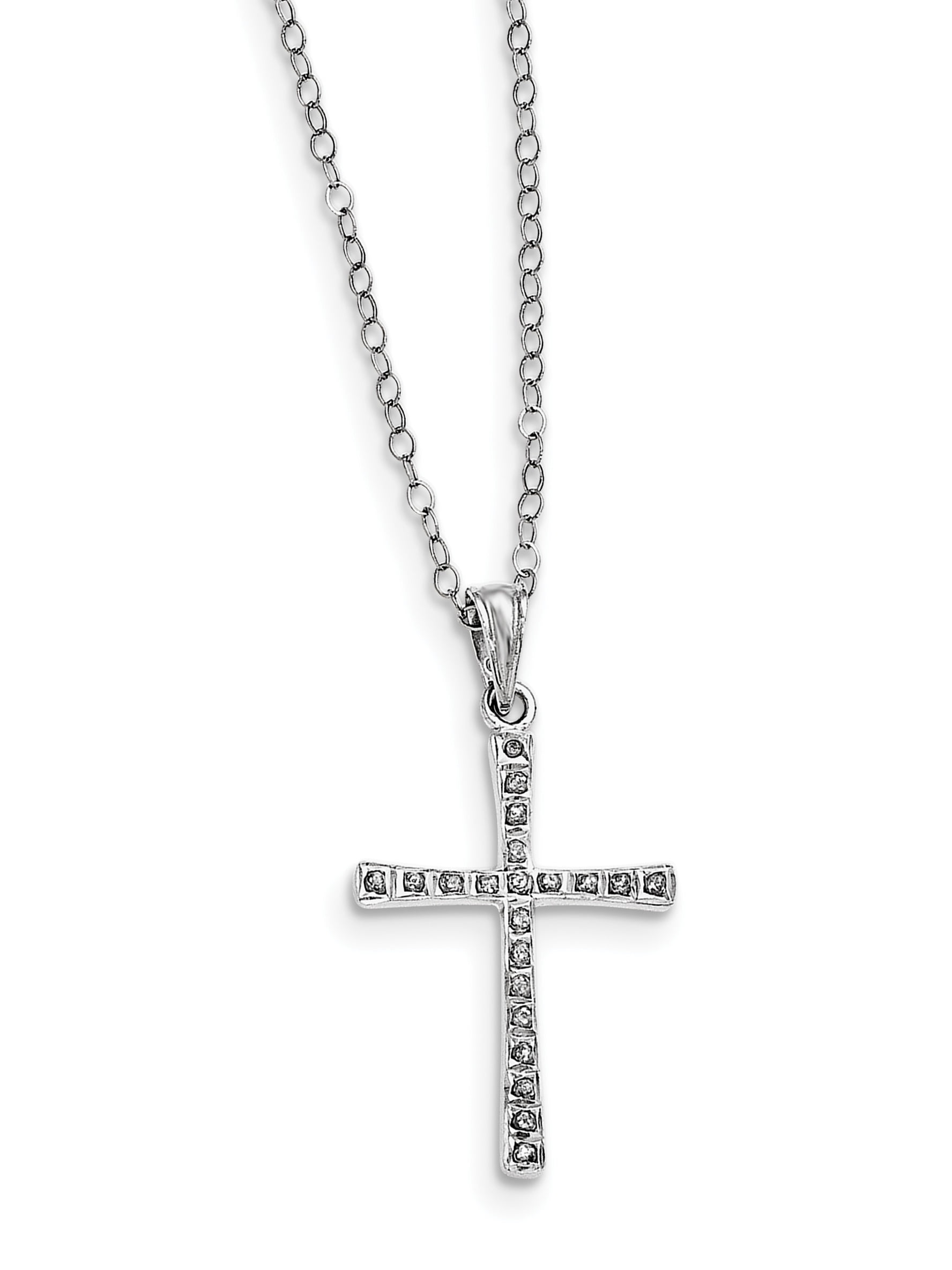 Diamond Fascination Diamond Mystique Sterling Silver Platinum-plated ...