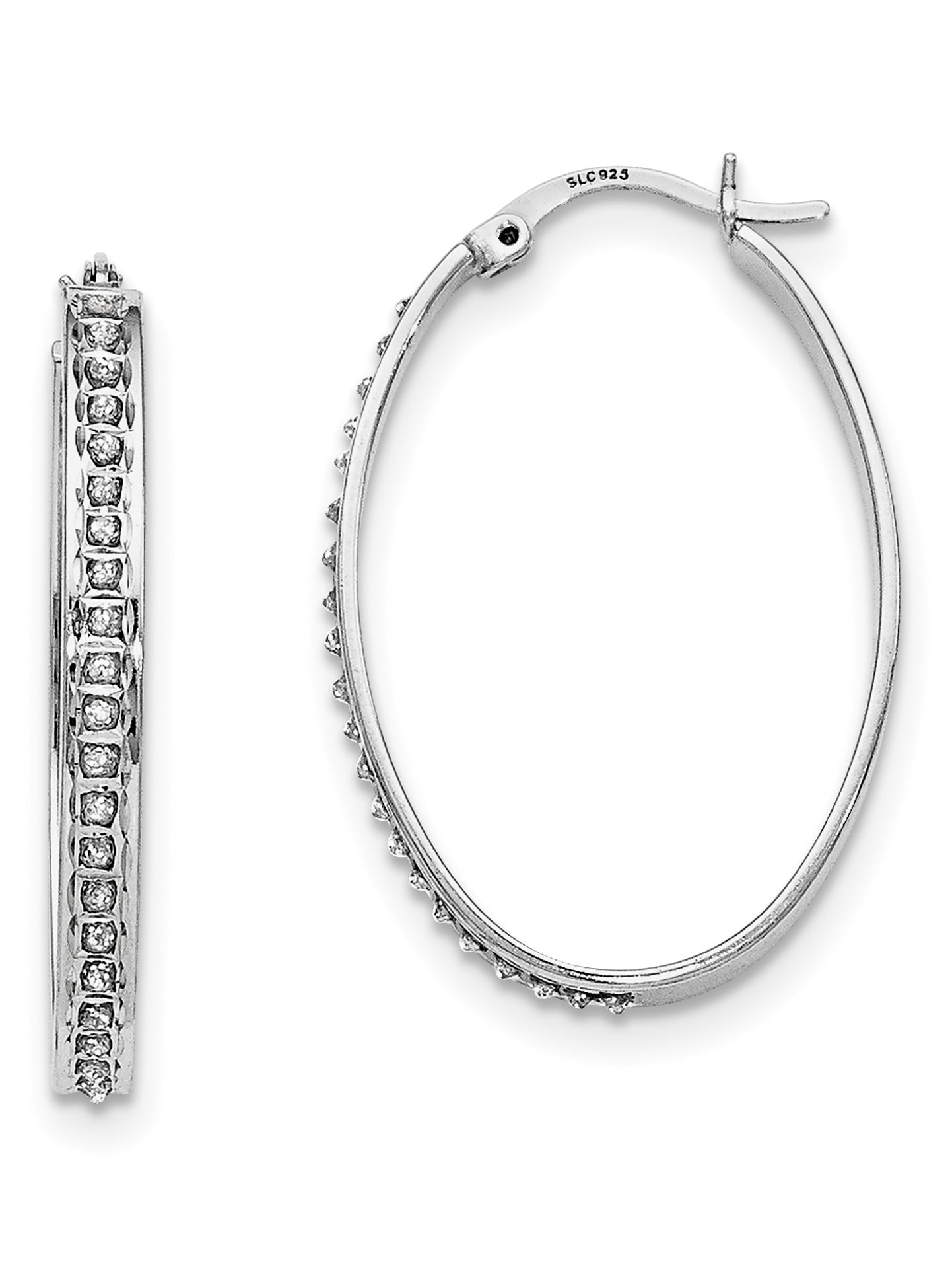 Diamond Fascination Diamond Mystique Sterling Silver Platinum-plated ...