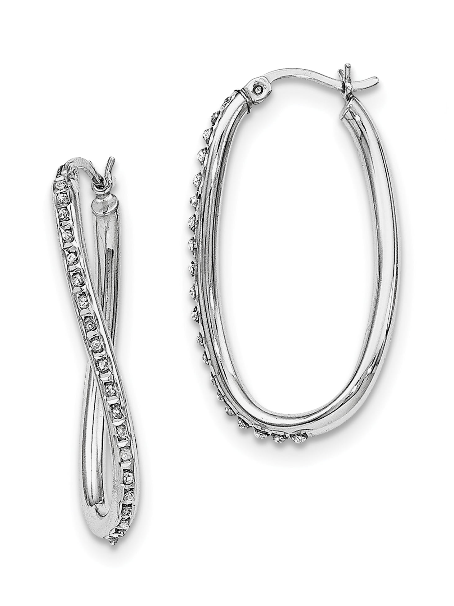 Diamond Fascination Diamond Mystique Sterling Silver Platinum-plated ...