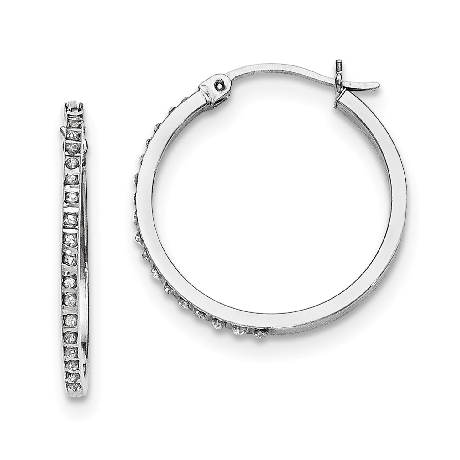 Diamond Fascination Diamond Mystique Sterling Silver Platinum-plated ...