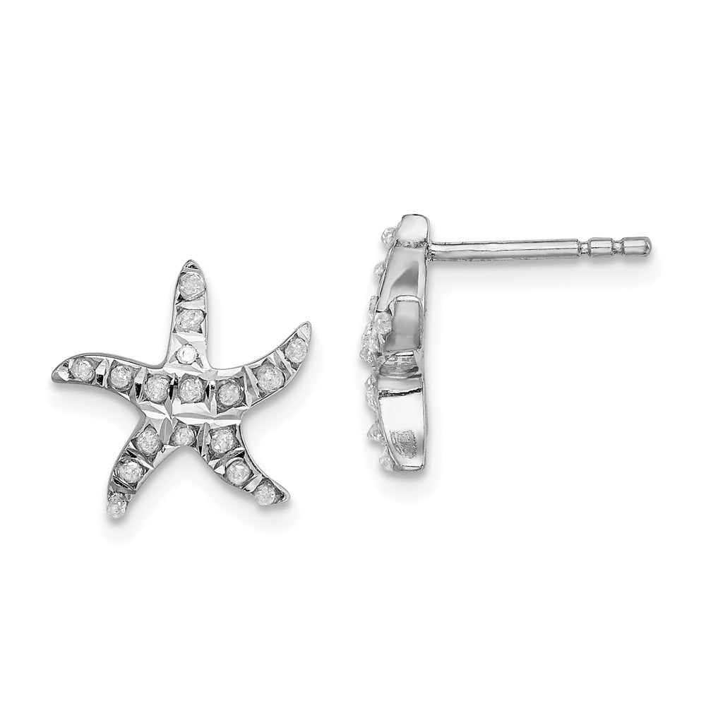 Diamond Fascination Diamond Mystique Sterling Silver Platinum-plated ...