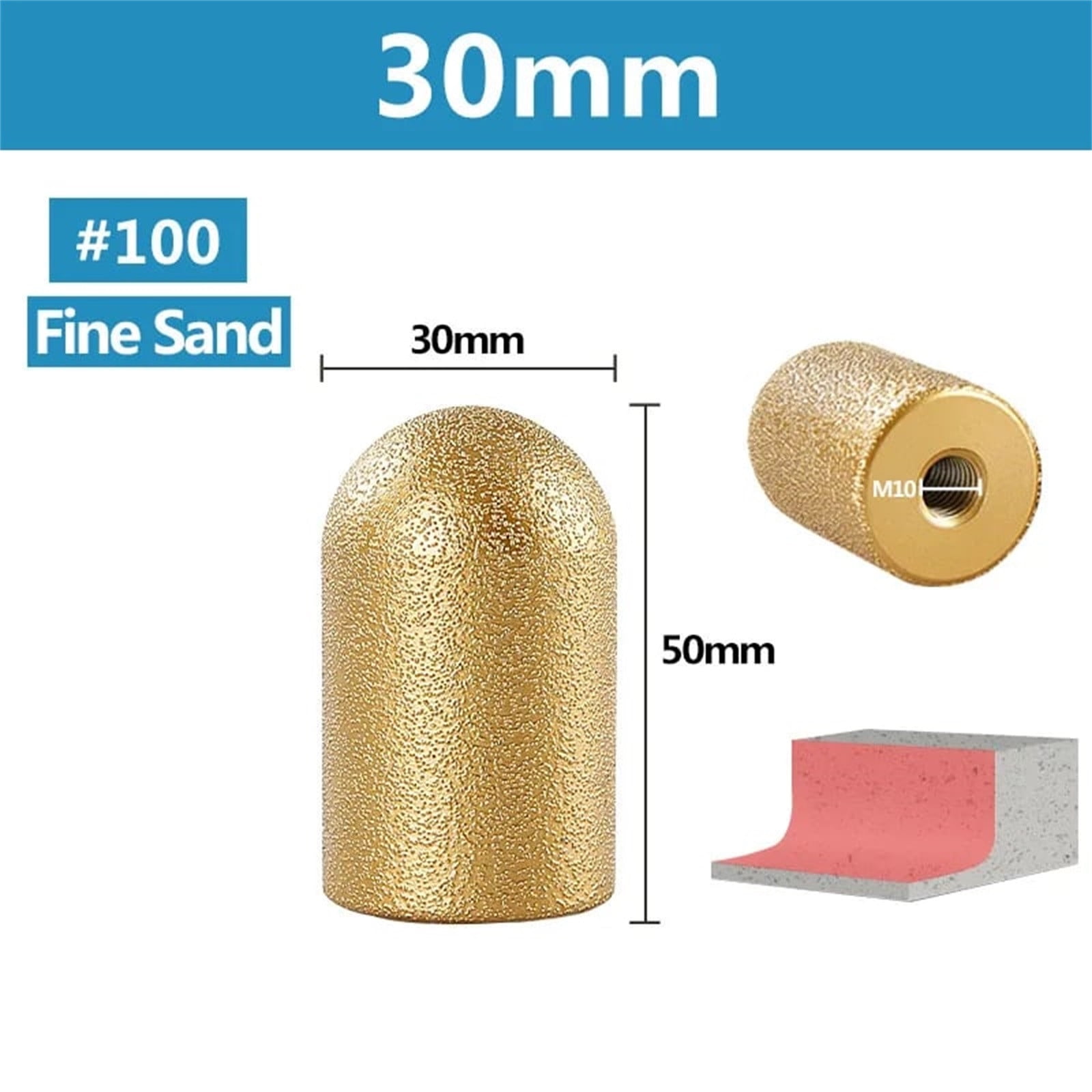 Diamond Finger Grinding Wheel | Brazed Finger Bit Milling Cutter | 50mm ...