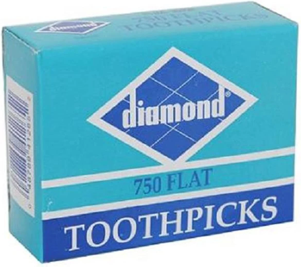 Diamond Flat Toothpicks Count 1 (750 Pcs) - Household Accessories ...