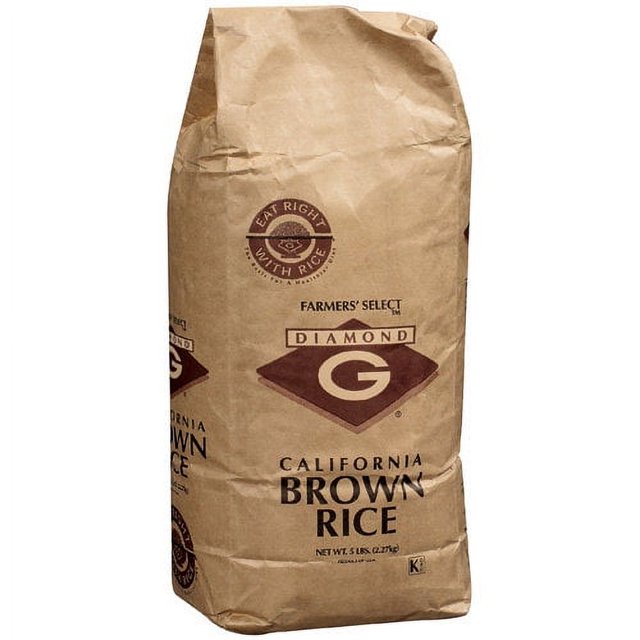 Diamond G: California Brown Rice, 5 Lb - Walmart Business Supplies