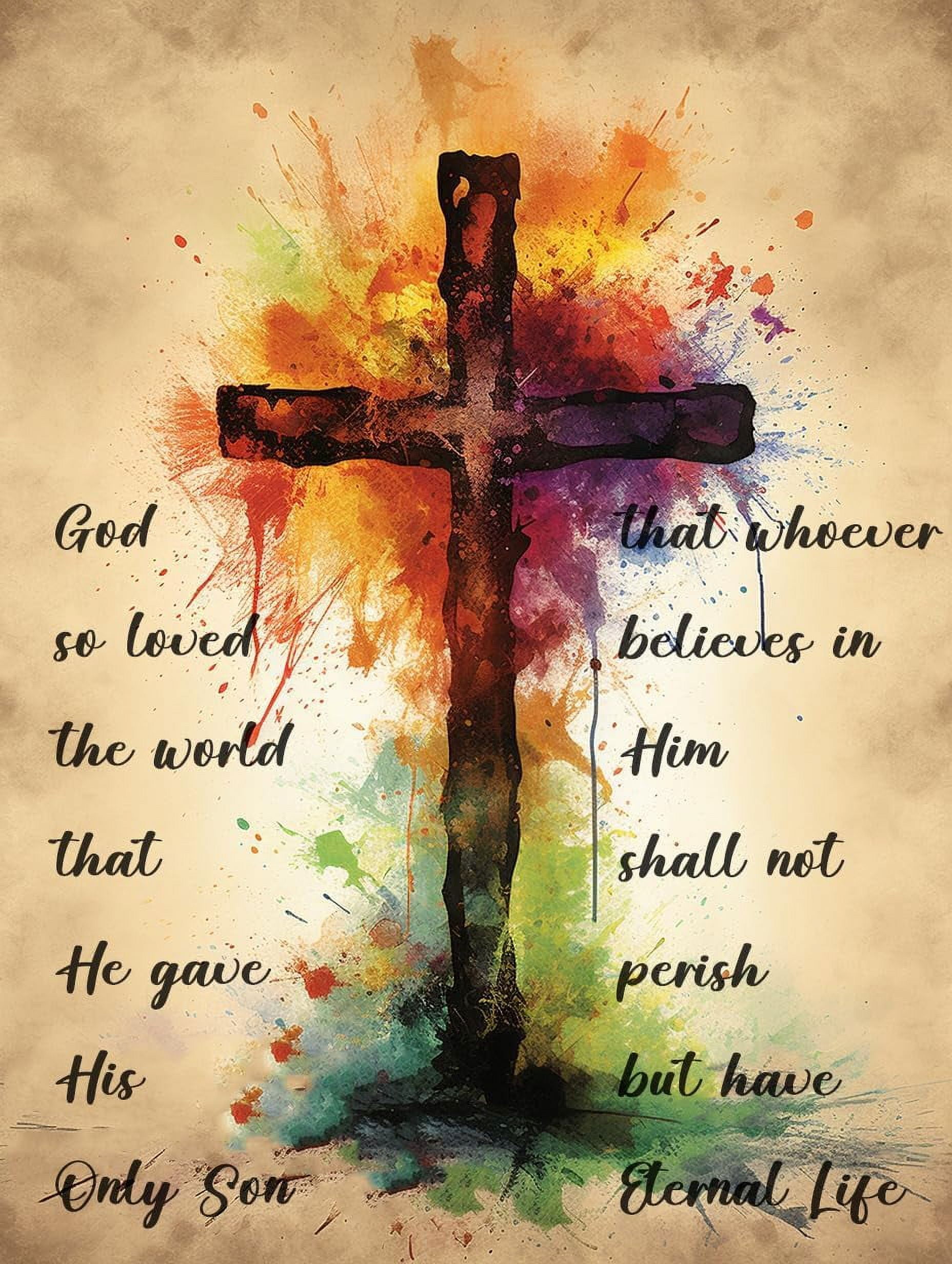 Diamond Gem Craft Painting Kits for Adults Religion Cross, 5D Christ ...