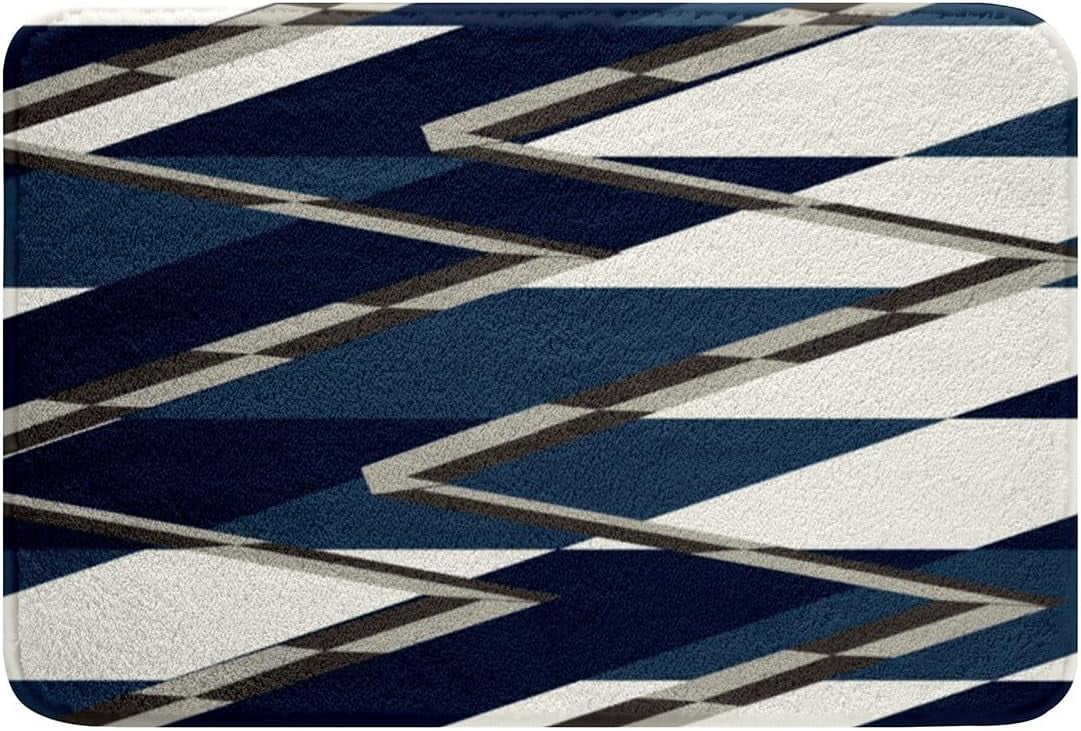 Diamond Geometric Bath Mats for Bathroom Geometry Bathroom Rugs for ...