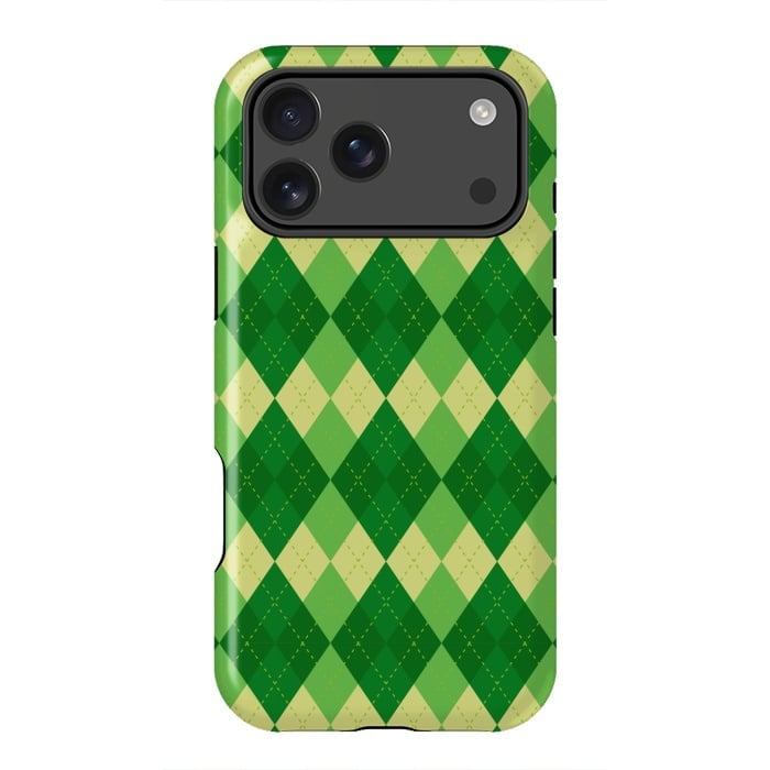 Diamond Green Pattern Geometric Stylish Abstract with iPhone 17 to 11 ...