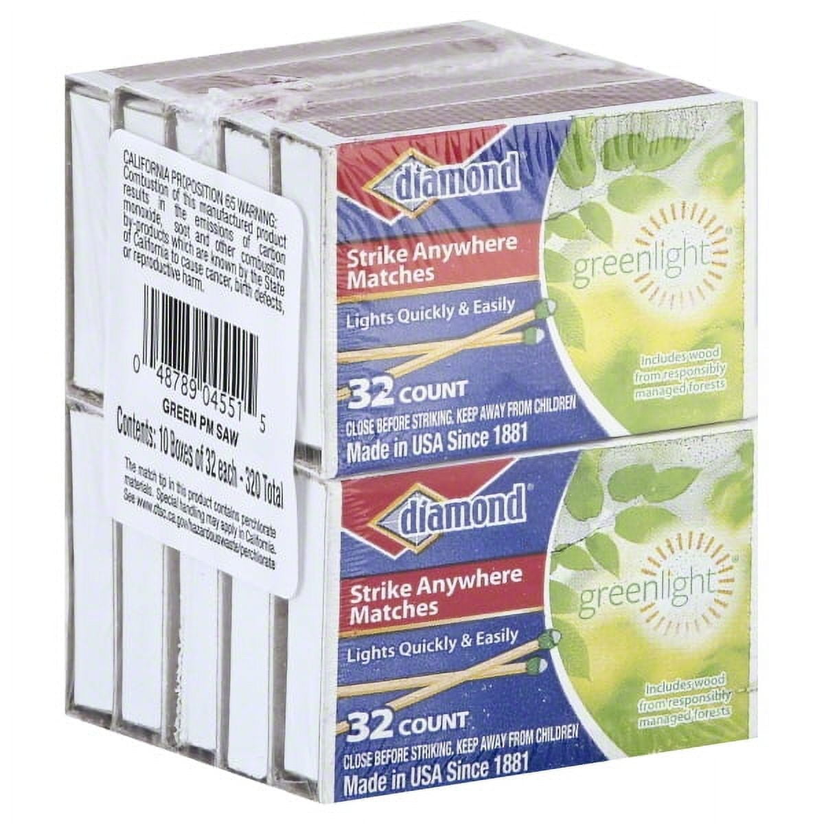 Jarden Home Brands Diamond Matches, 10 Boxes of 32 Count Each - Walmart.com