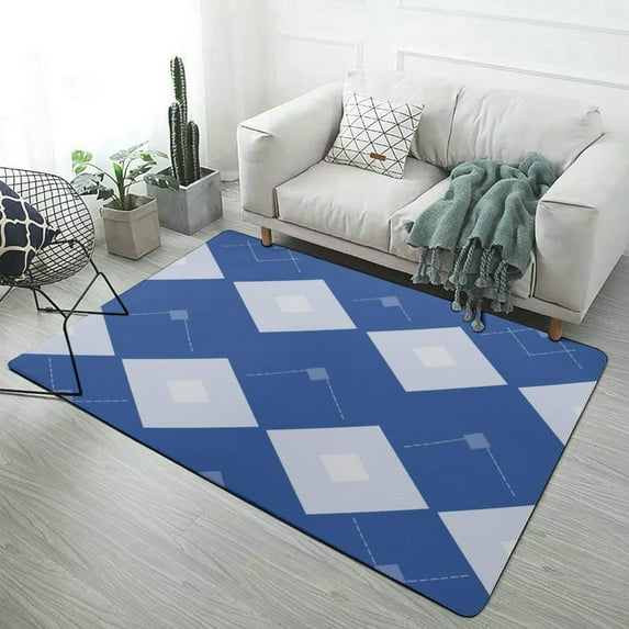 Diamond Grid Carpet for Living Room Luxury Home Rations Sofa Coffee ...