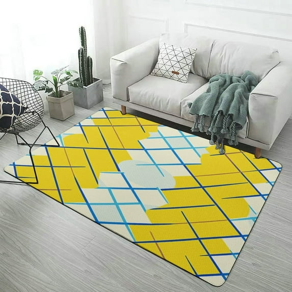 Diamond Grid Carpet for Living Room Luxury Home Rations Sofa Coffee ...