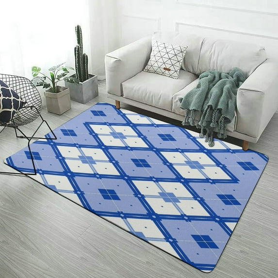Diamond Grid Carpet for Living Room Luxury Home Rations Sofa Coffee ...