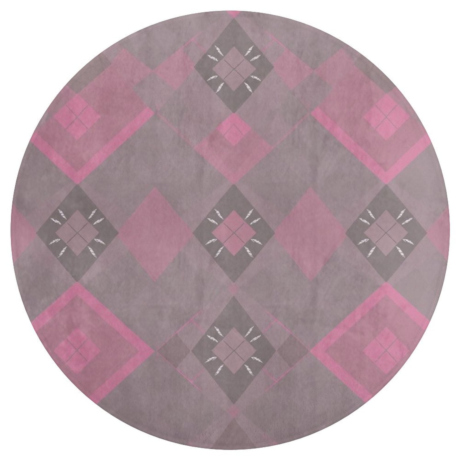 Diamond Grid Round Carpet Living Room Carpet Modern And Stylish Living ...