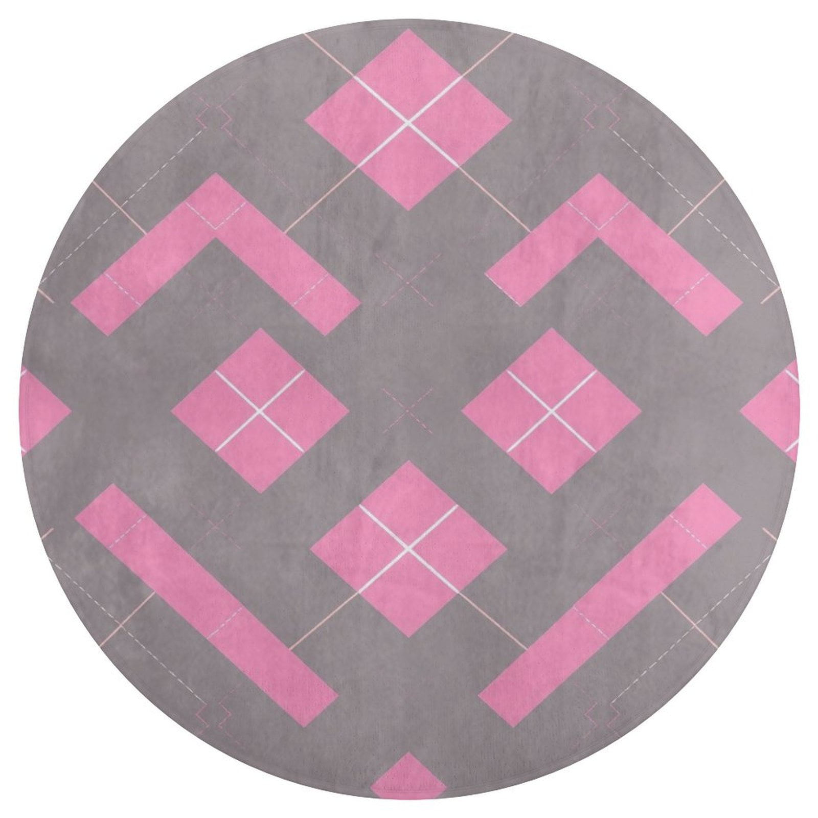 Diamond Grid Round Carpet Living Room Carpet Modern And Stylish Living ...