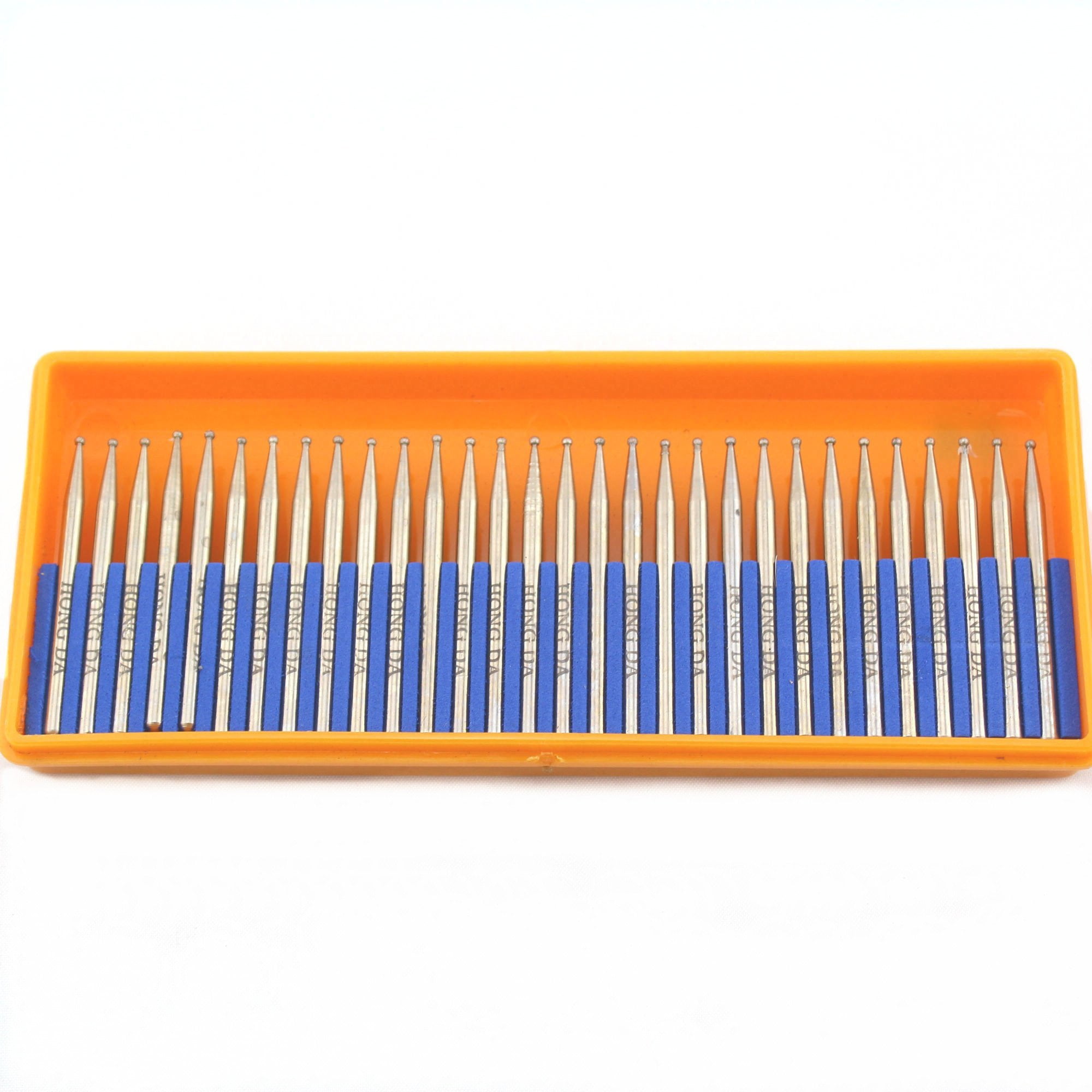 Diamond Grinding Bits 1.5mm Spherical Head Rotary Tool for Dremel Pack ...