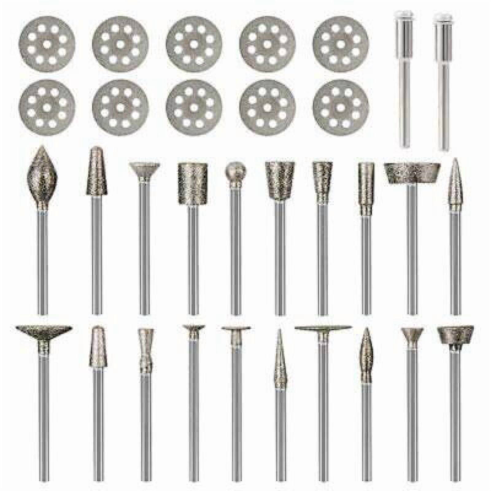 Diamond Grinding Cutting Carving Bit Set For Dremel Rotary Tool Stone ...