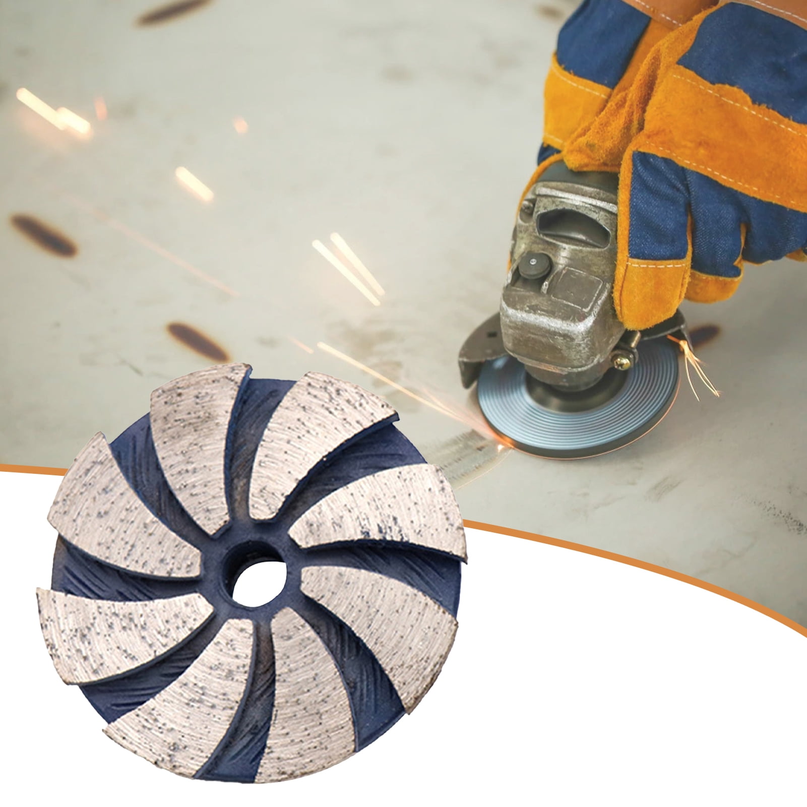 Diamond Grinding Wheel Abrasion-proof Fast Grinding M10 Thread Turbo ...