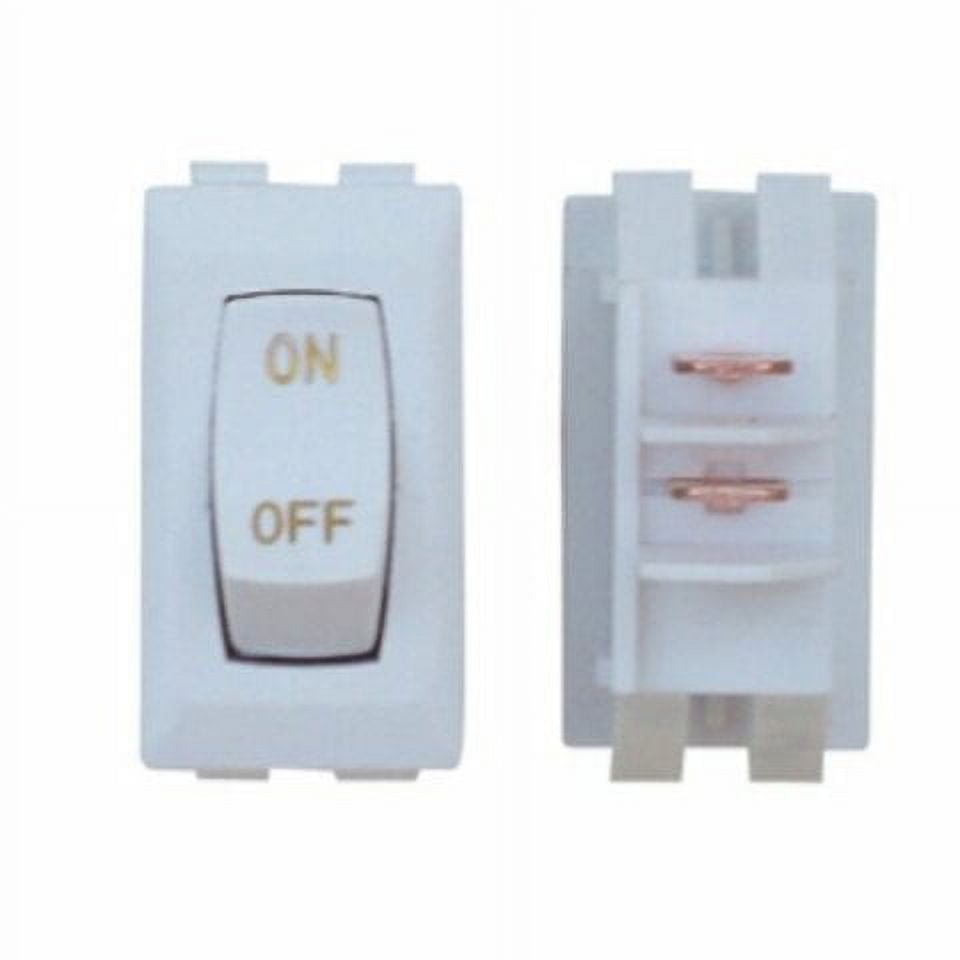Diamond Group B1-10U-315GC White/Gold On/Off Labeled 12 Volt Switch ...