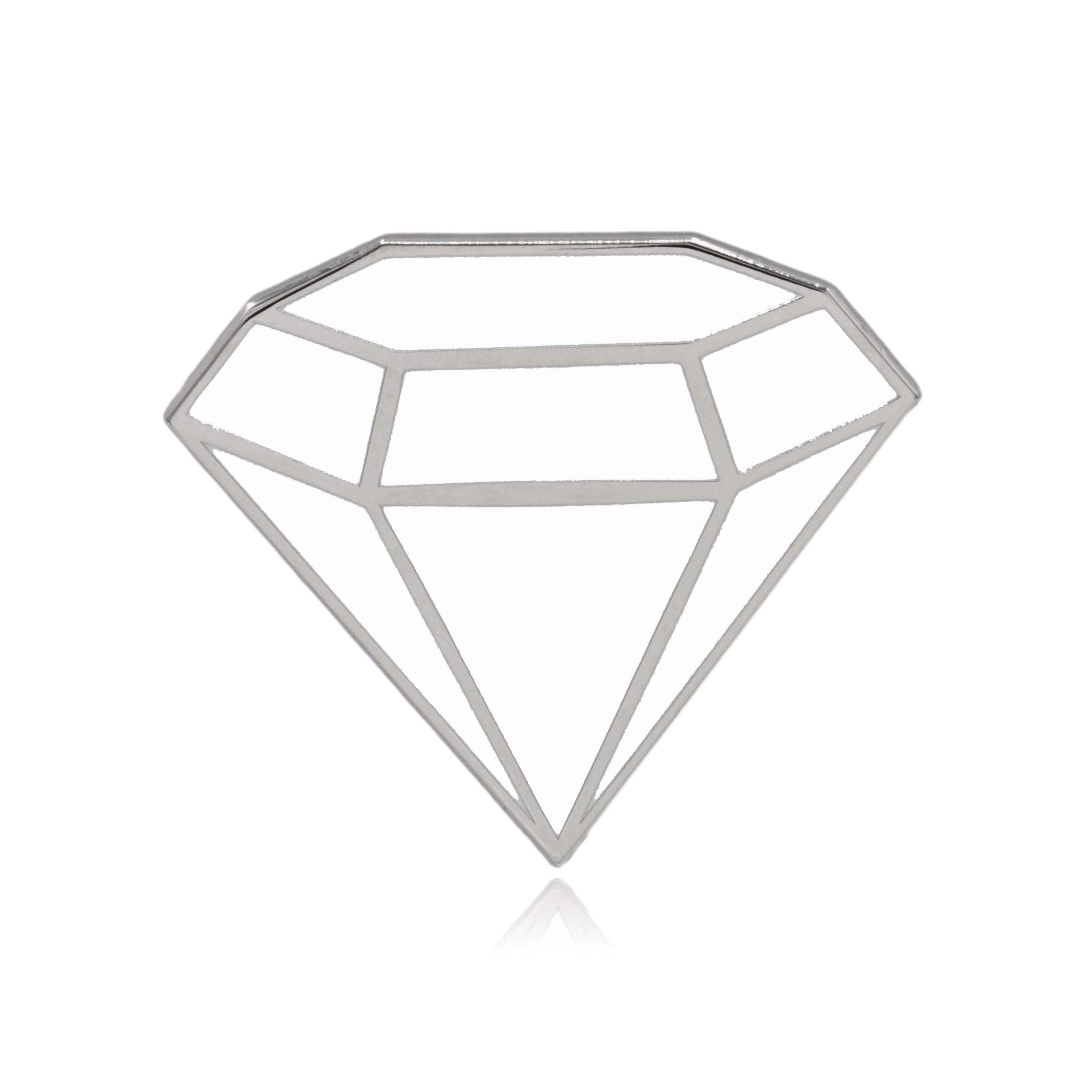 Diamond Hard Enamel Lapel Pin | Clayton Jewelry Labs - Walmart.com