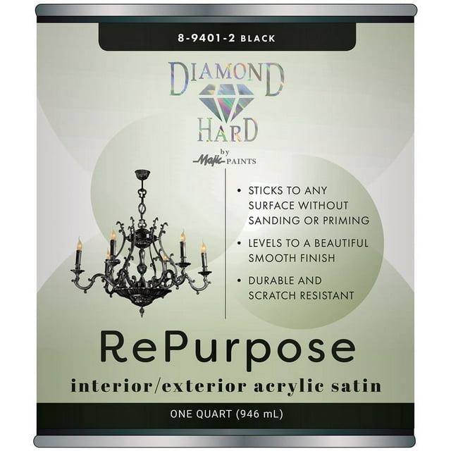 Diamond Hard RePurpose Paint, Quart, Black - Walmart.com